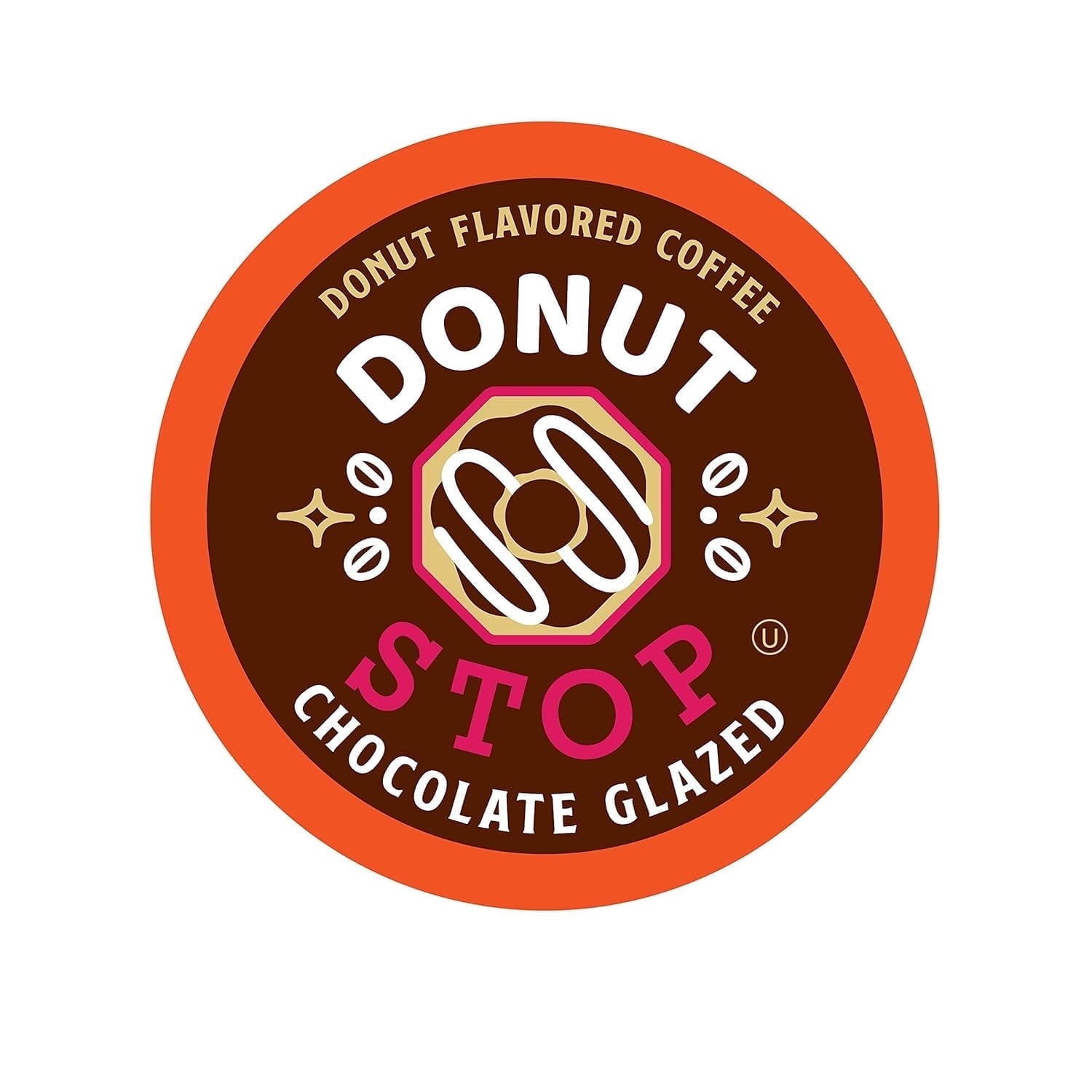 Donut Stop Premium Chocolate Glazed Donut Flavored Coffee Pods for ...