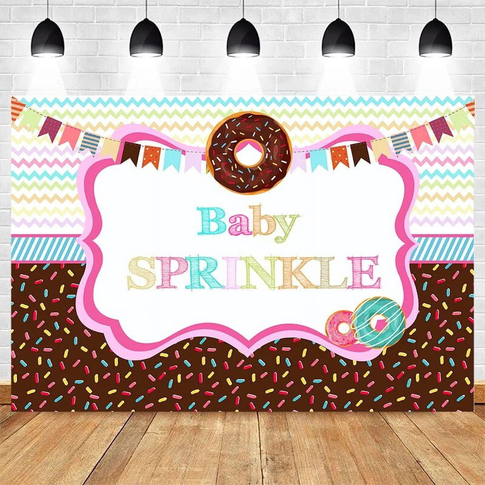 Donut Theme Photography Background Bunting Chocolate Donut Birthday ...