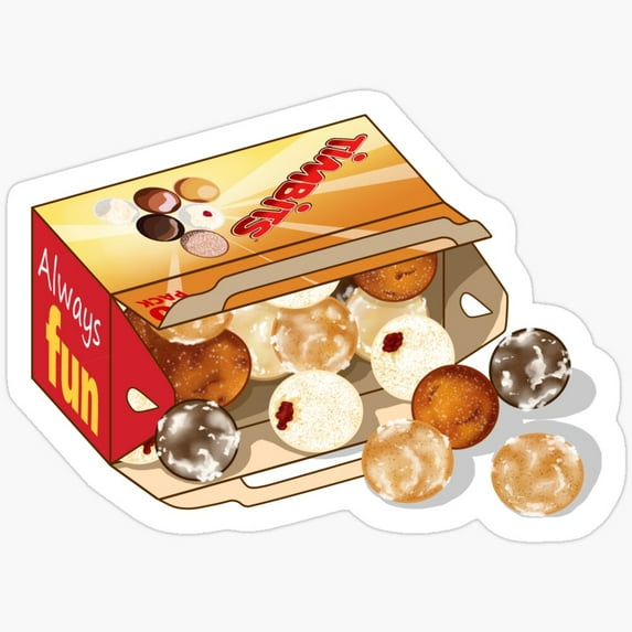Donut Timbits Sticker Phone Decal Water Bottle Stickers Car Decals ...