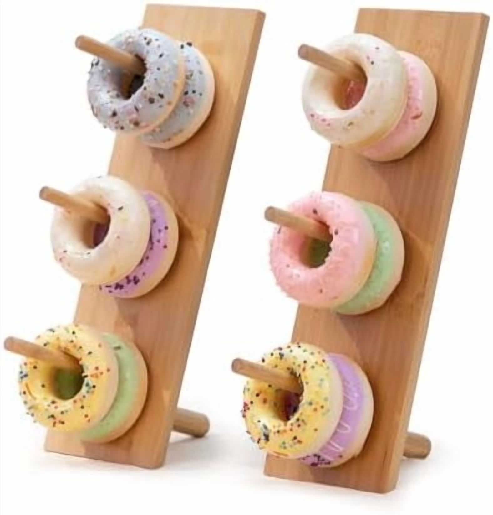 Donut Wall Stand Wooden Doughnut Display Stand Dessert Table Decoration ...