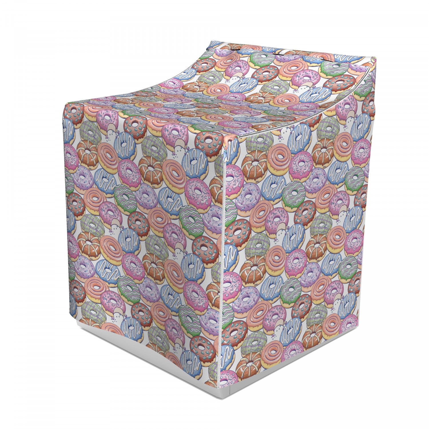 Donut Washer Cover, Repetitive Bakery Confectionery Doughnuts Along ...