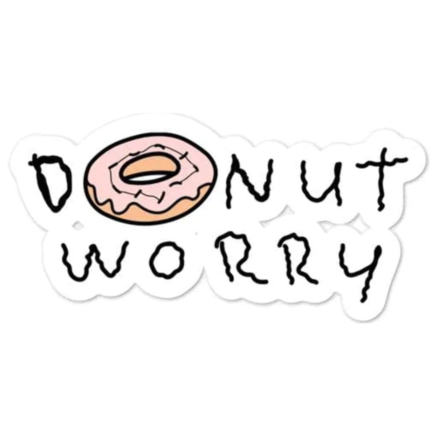 Donut Worry Sticker - Walmart.com
