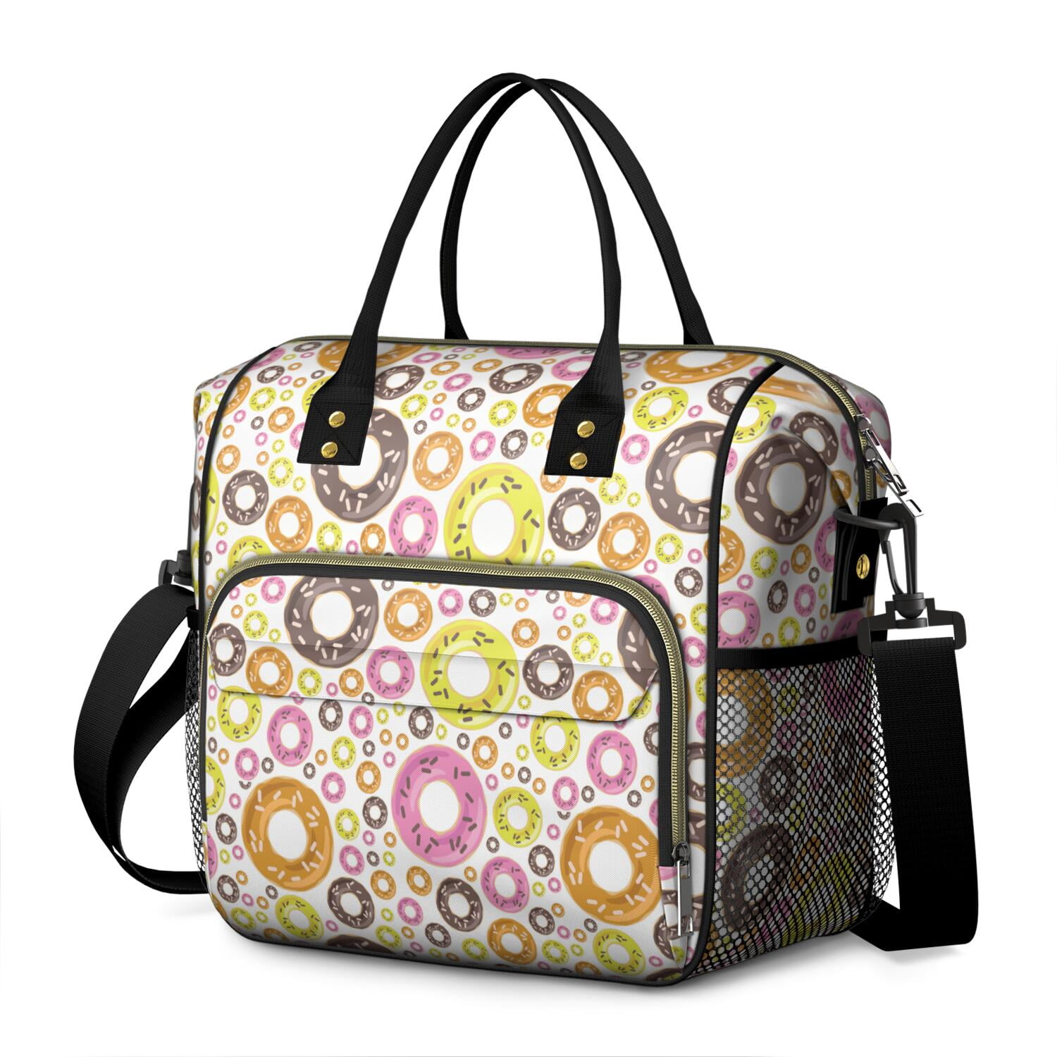 Donut and Candy Theme Lunch Bag – Insulated Reusable Lunch Tote with ...