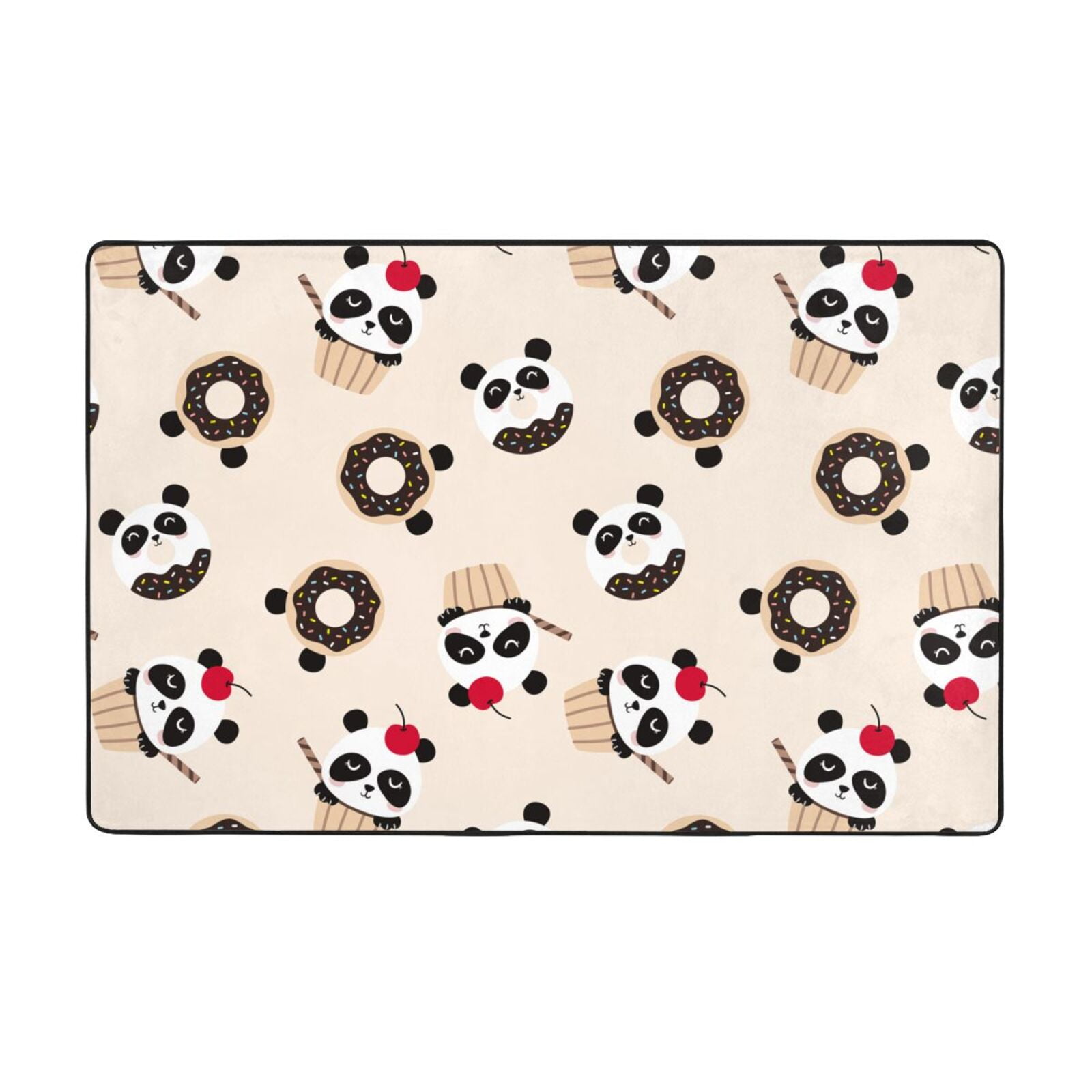 Donut panda Print Universal Door Mat Indoor Entrance, 60×39 Non-Slip ...