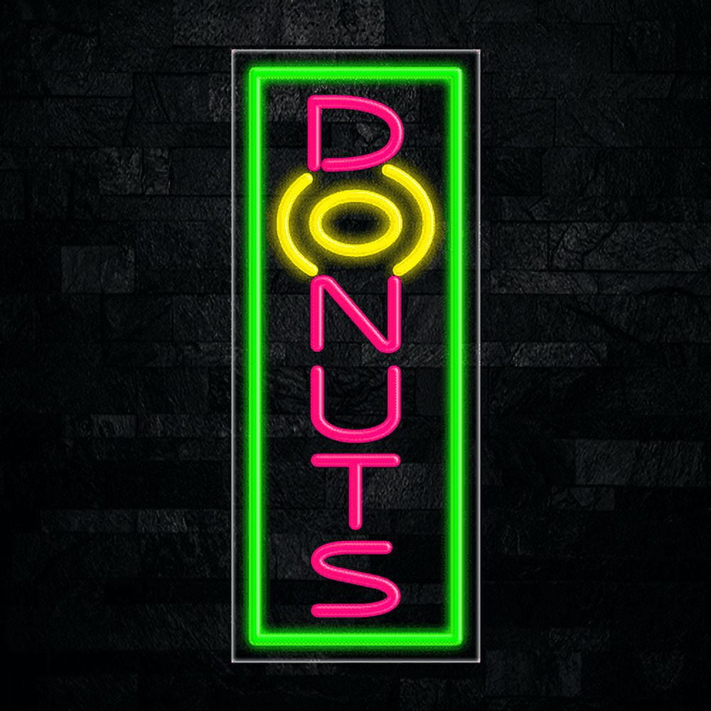 Donuts-LED Neon Sign 12"L x 30"H #30985 - Walmart.com