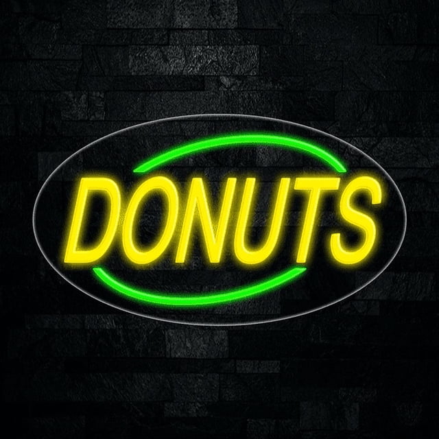 Donuts LED Neon Sign 28"L x 16"H #34194 - Walmart.com