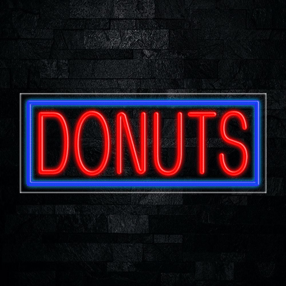 Donuts-LED Neon Sign 30"L x 12"H #30190 - Walmart.com
