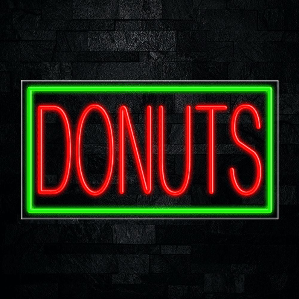 Donuts-LED Neon Sign 33"L x 18"H #31070 - Walmart.com