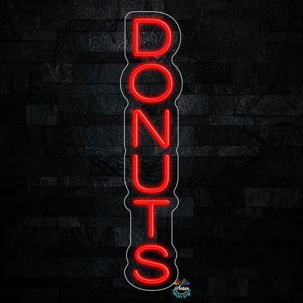 Donuts LED Neon Sign 6"L x 27"H #32234 - Walmart.com