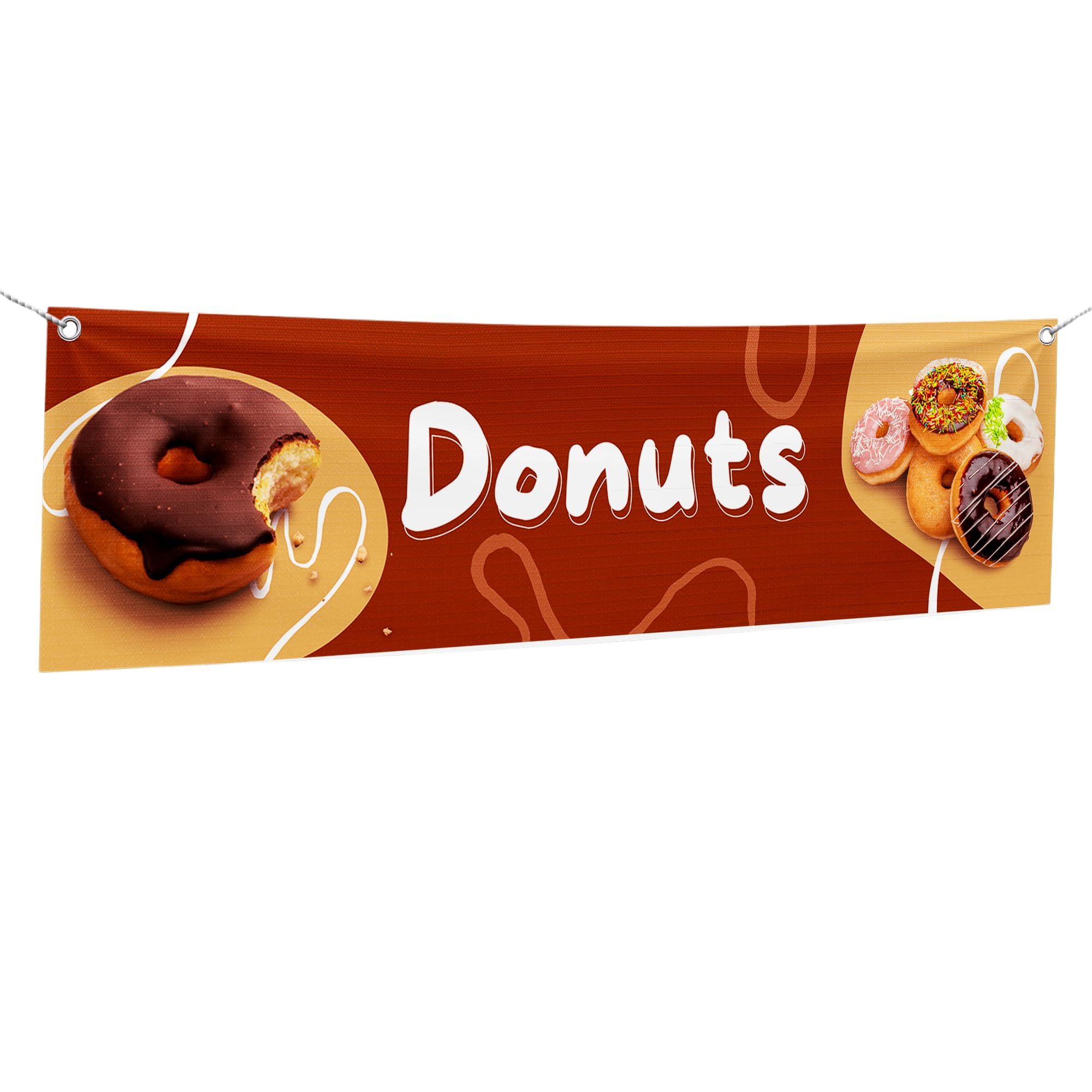 Donuts Large Banners and Signs for Outdoor by DreamController-Polyester ...