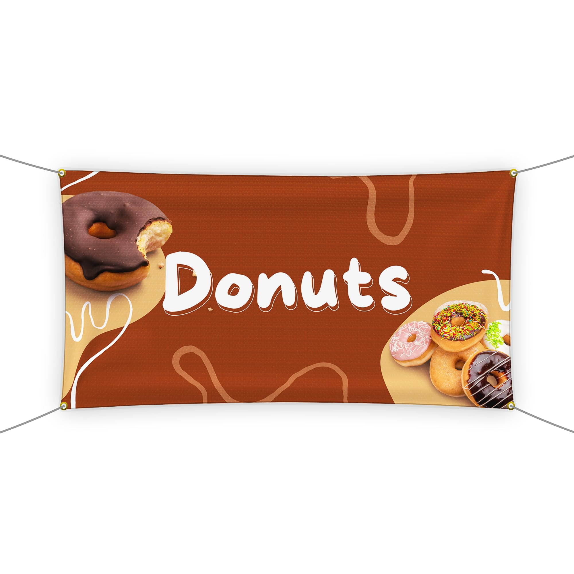 Donuts Large Banners and Signs for Outdoor by DreamController-Polyester ...