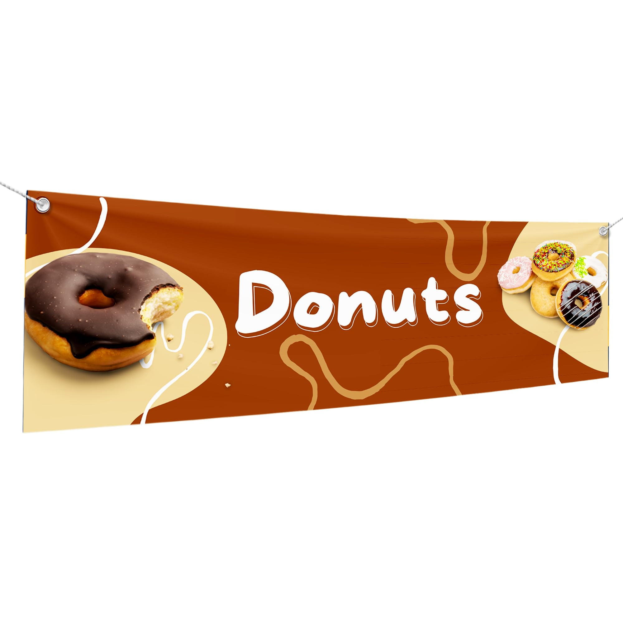 Donuts Large Banners and Signs for Outdoor by DreamController-Polyester ...