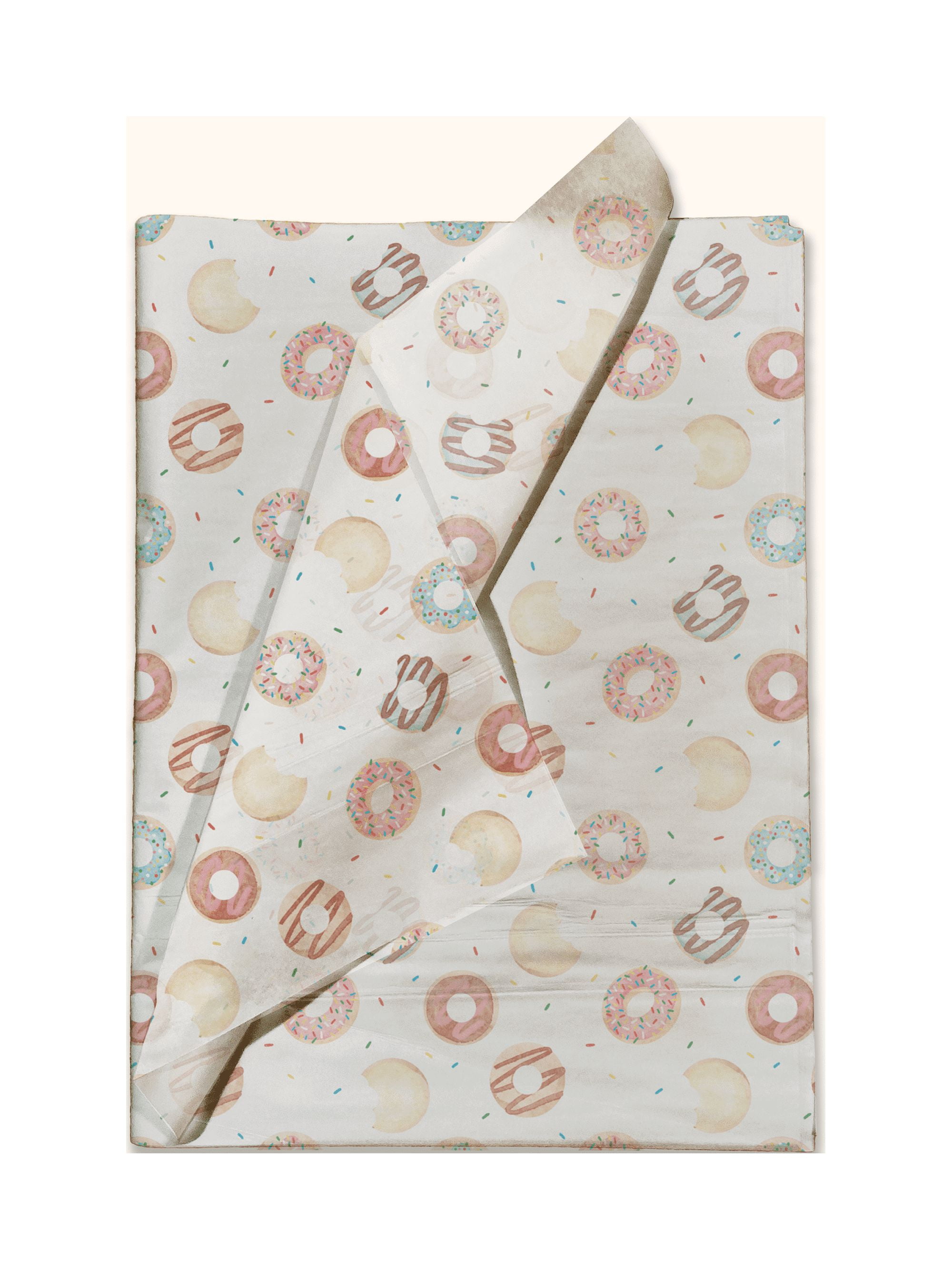 Donuts Printed Tissue Paper - Decorative Tissue for Decoupage - Food ...