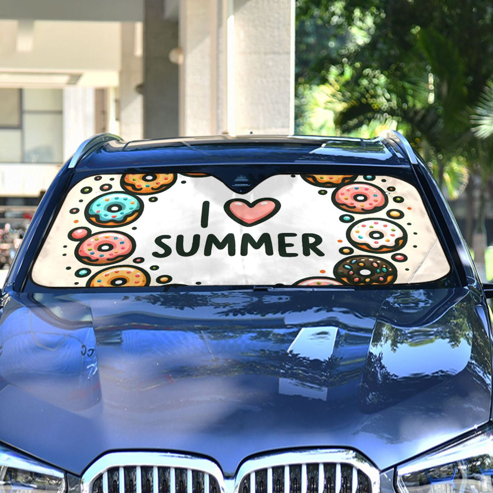Donuts Summer Automotive Front Car Windshield Sun Shade Reflector ...