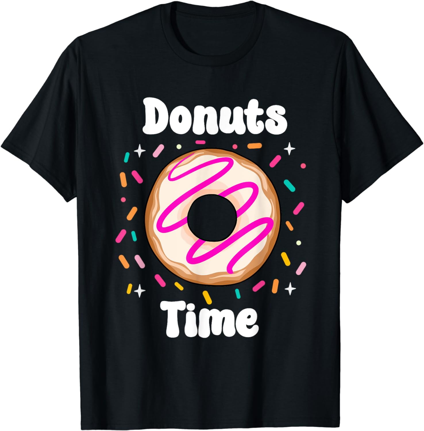 Donuts Time - National Donut Day Colorful Sprinkles Doughnut T-Shirt ...
