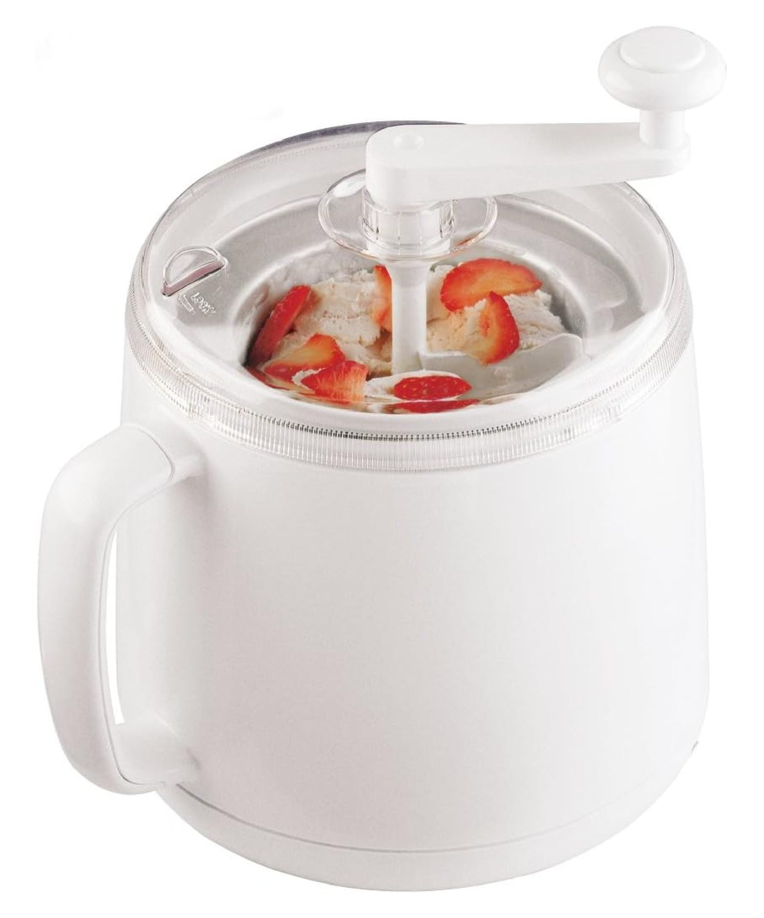 Donvier 837450 Manual Ice Cream Maker, 1-Quart, White - Walmart.com