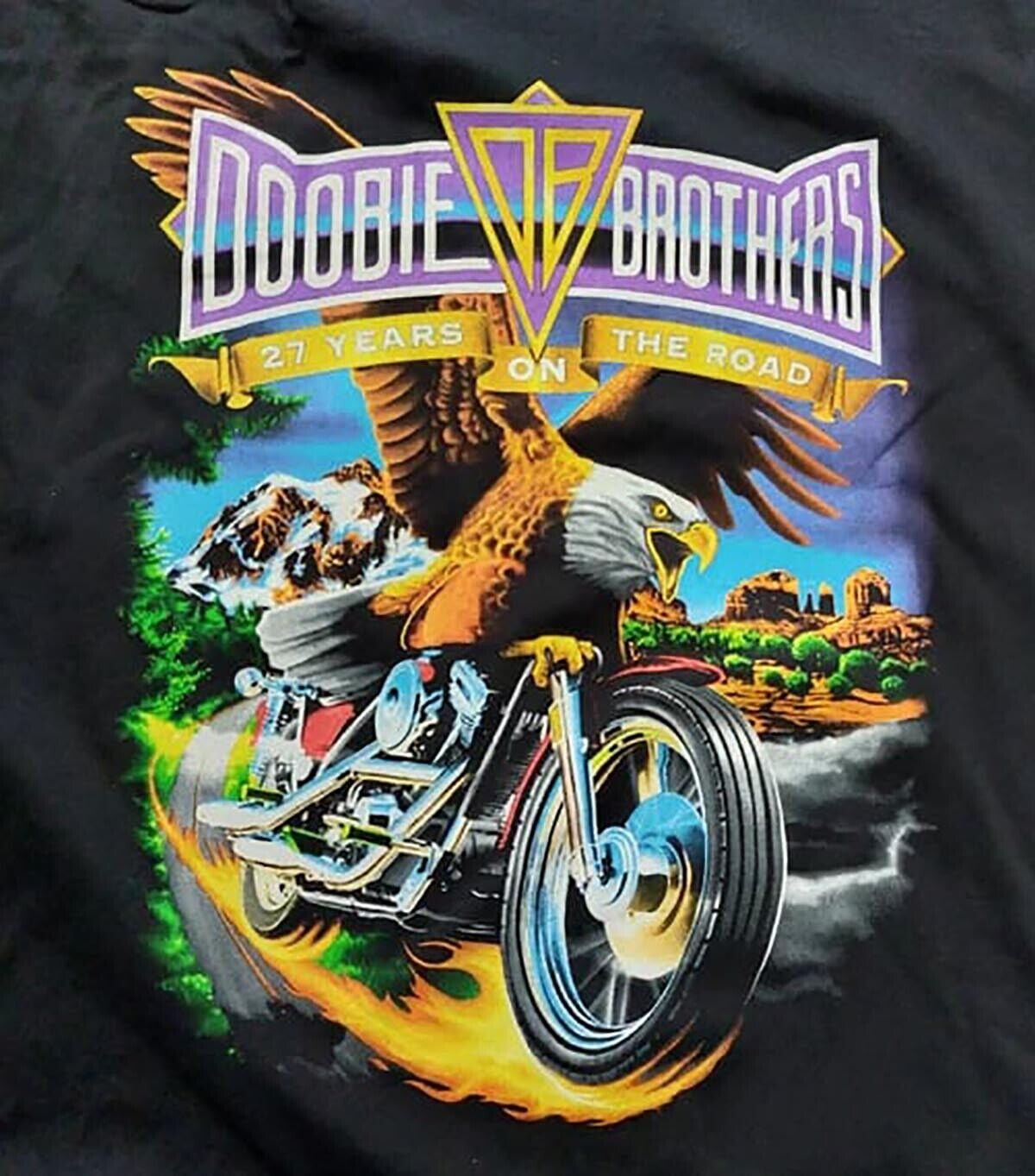 Doobie Brothers Tour 1997 27 Years On The Road Gift For Fan T shirt TMB2376 - Walmart.com