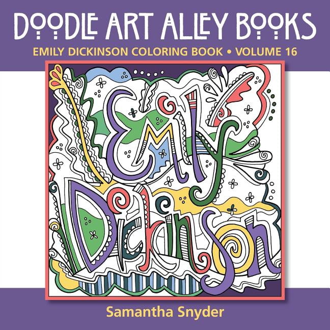 Doodle Art Alley Books: Emily Dickinson Coloring Book (Paperback ...