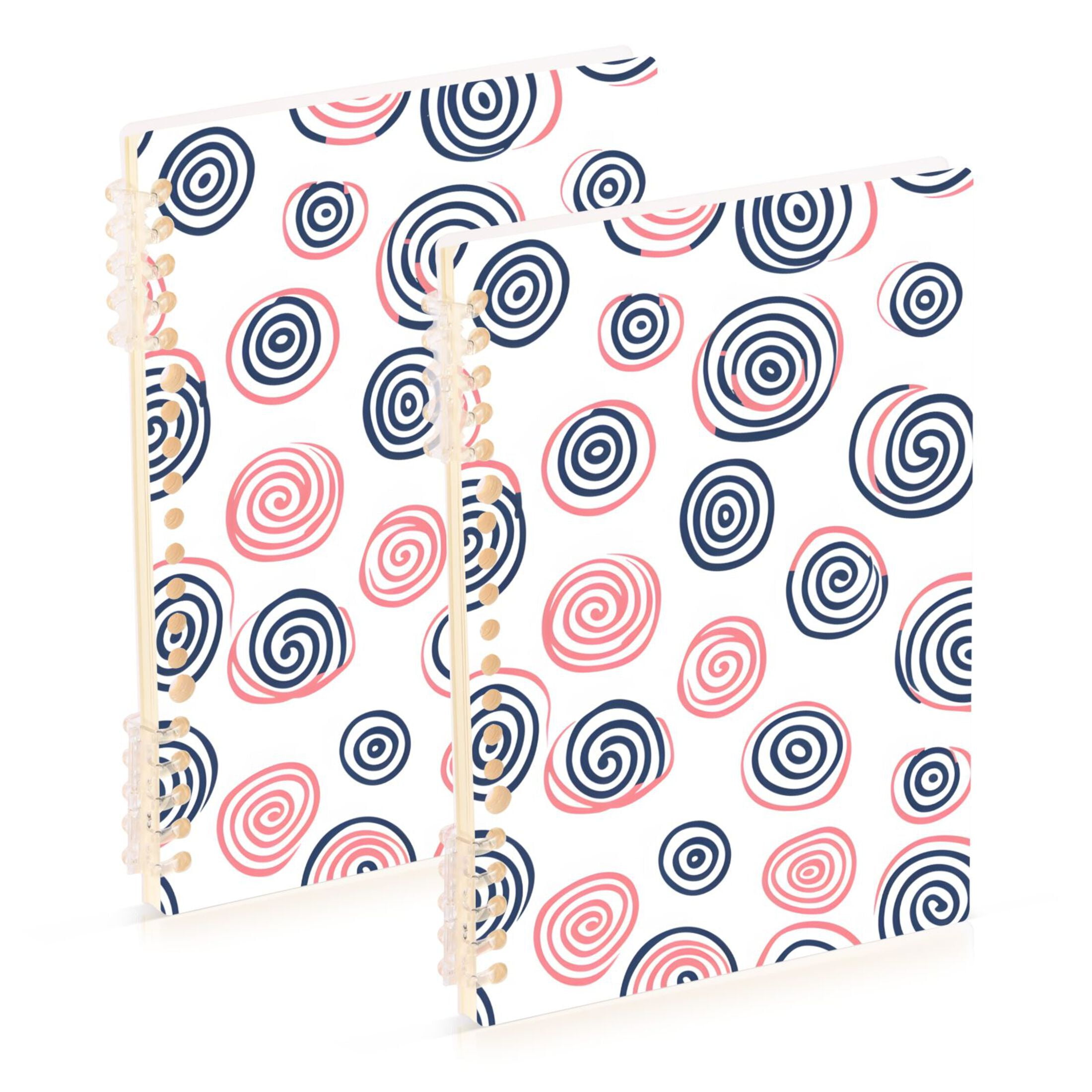 Doodle Circles Ring Binder Notebook Journey Note Diary College Ruled ...