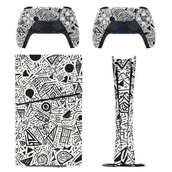Doodle Console Skin Bundle for PS5 Pro Slim Disc & Digital / PS4 – Full ...