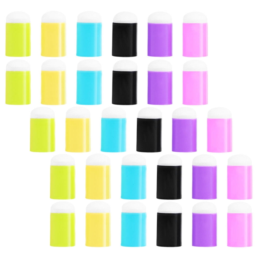 Doodle Finger Sponge Child 30 Pcs Applicator Drawing Tools Plastic ...