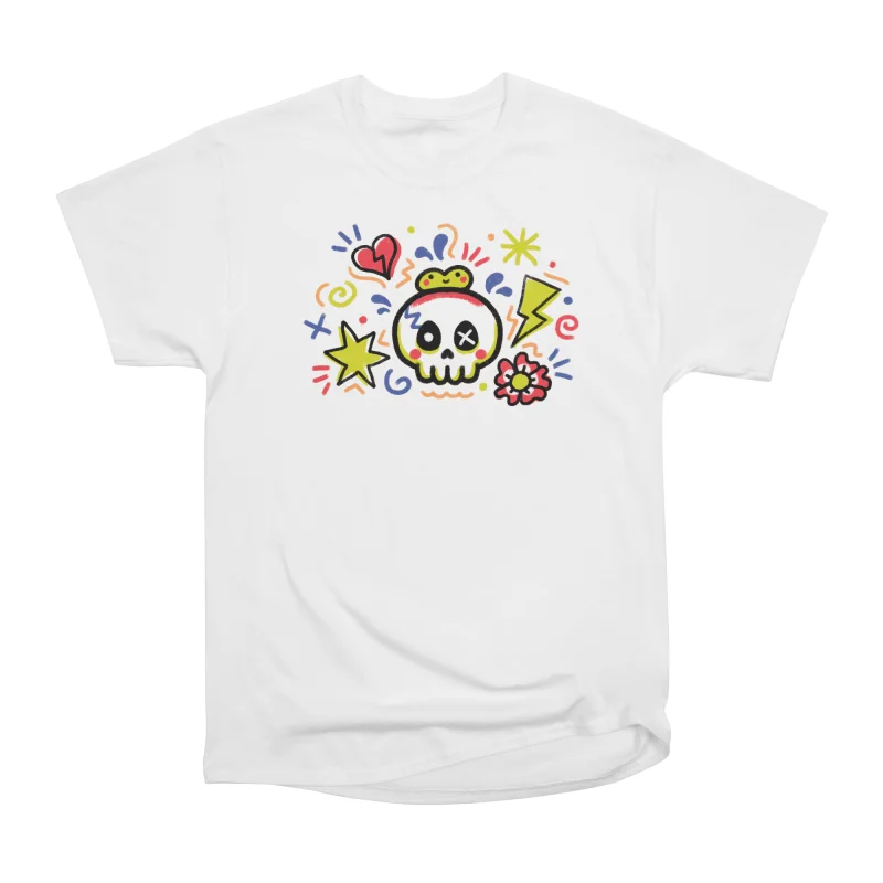 Doodle Frog Skull T-Shirt Tee Gift For Him Merch For Her Apparel For ...