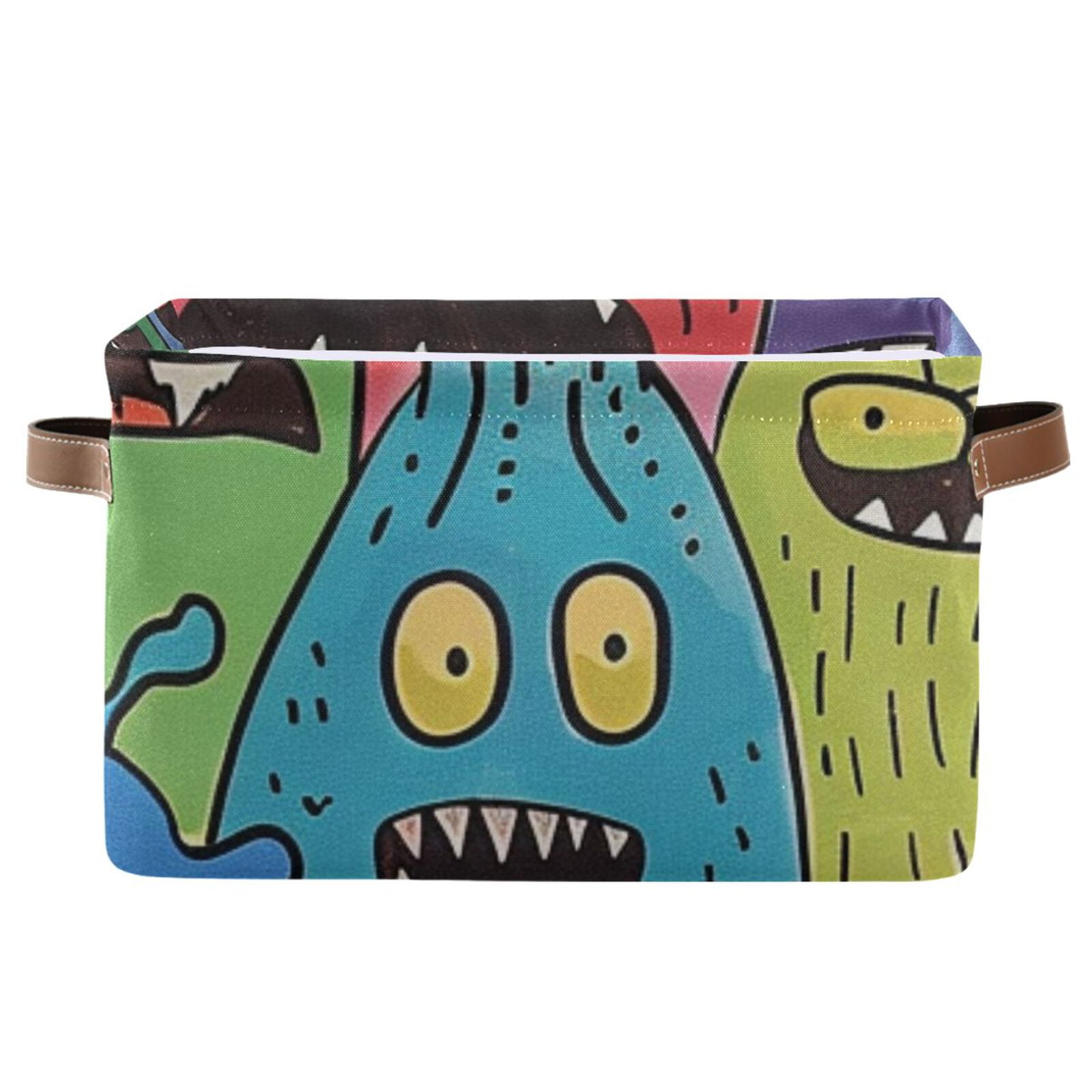 Doodle Monsters Storage Bins Baskets With Handles Storage Box Clothes ...