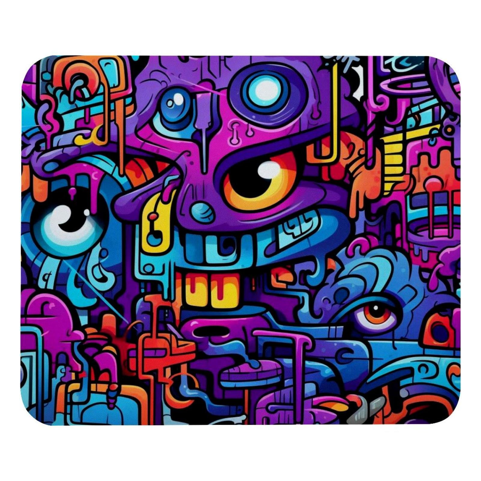Doodle Mouse Pad, Personality Design Rubber Base for Office Decor for ...