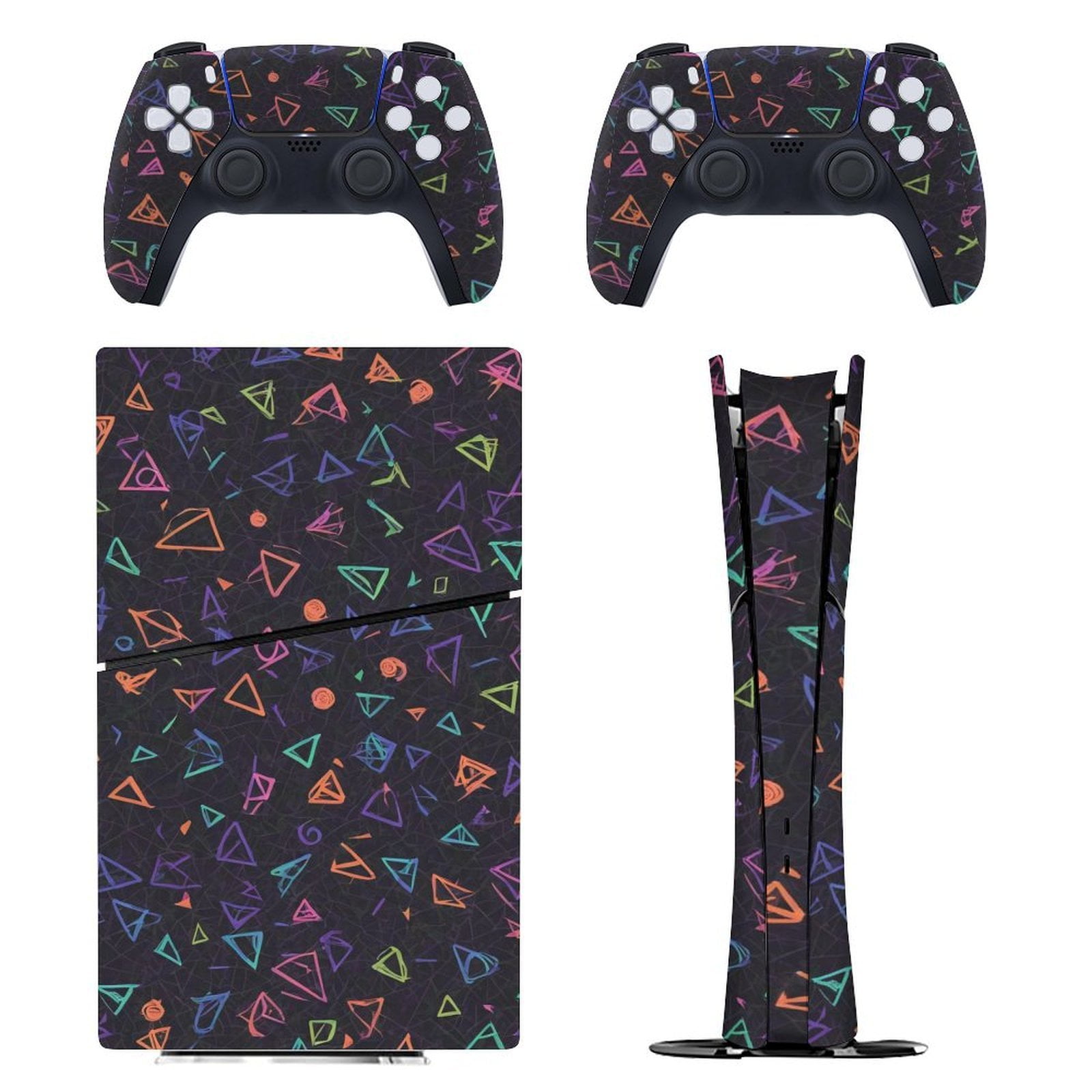 Doodle Neon Console Skin Bundle for PS5 Pro Slim Disc & Digital / PS4 ...