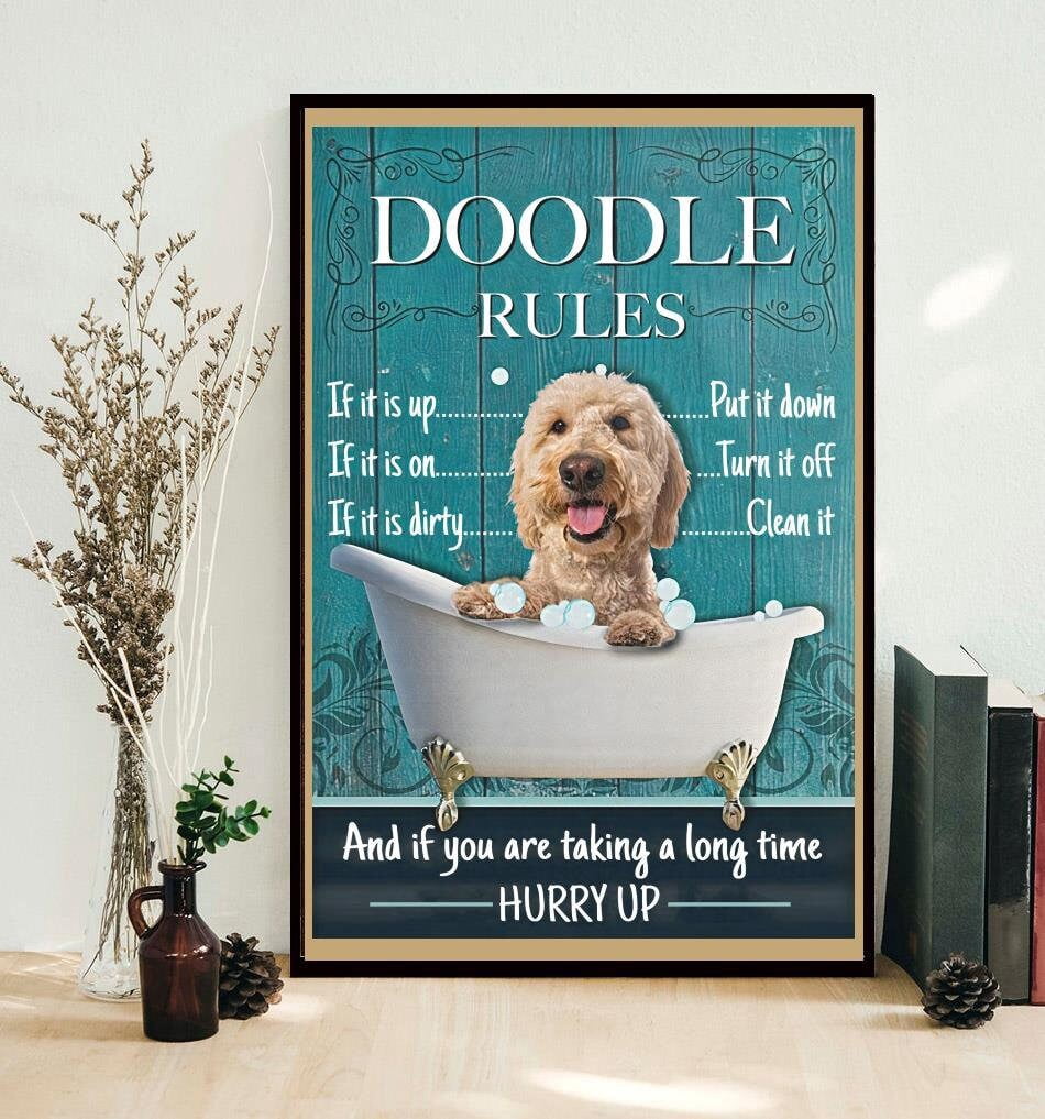 Doodle Rules poster, If It's Up Put It Down,If You're Taking A Long ...