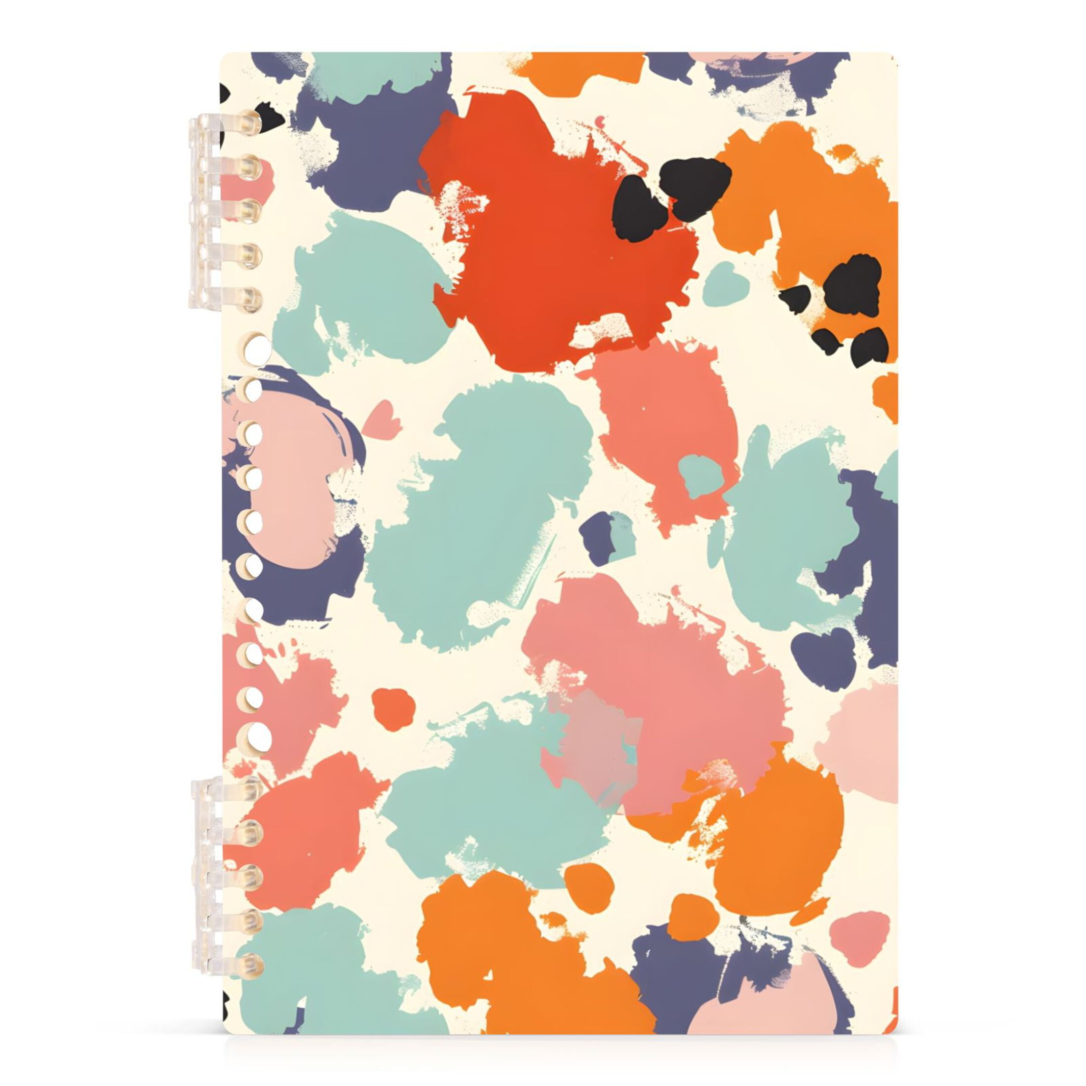 Doodle Spots Spiral Journal Notebook College Ruled Notebook 8.3" x 5.7 ...