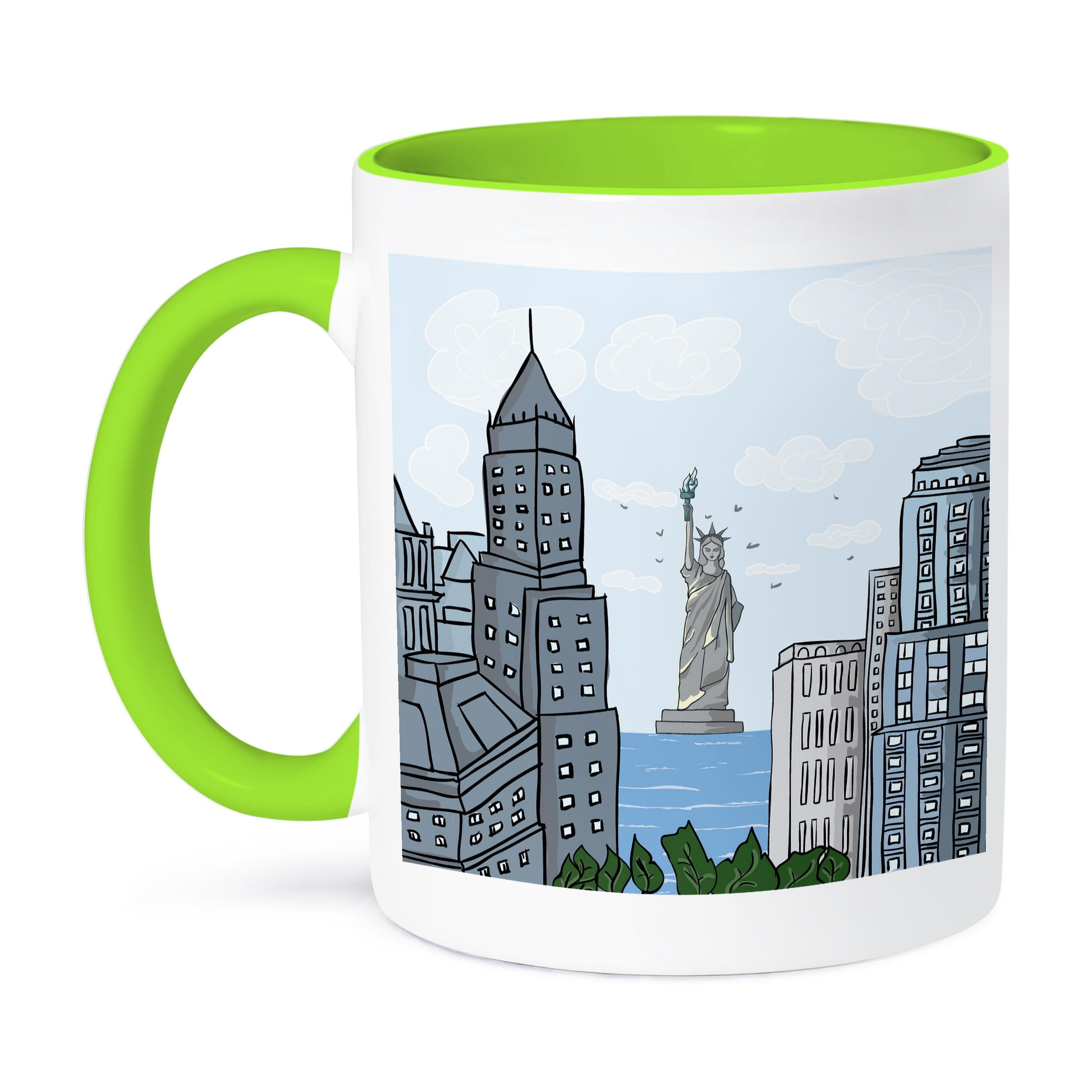 3dRose, Doodle Vector NYC New York City Statue Of Liberty Digital ...