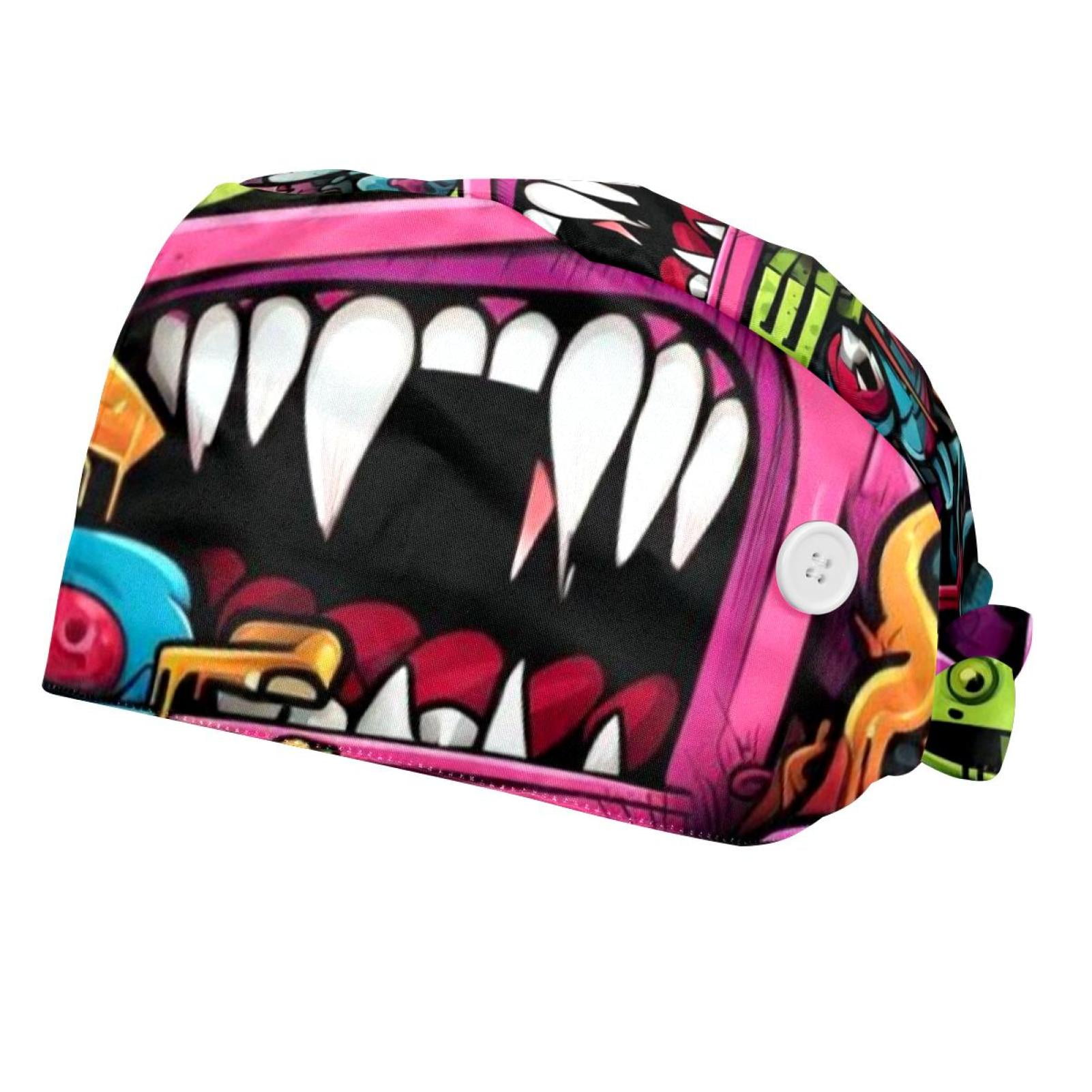 Doodle Working Cap with Button, Cotton Working Hat Sweatband for Men, 2 ...