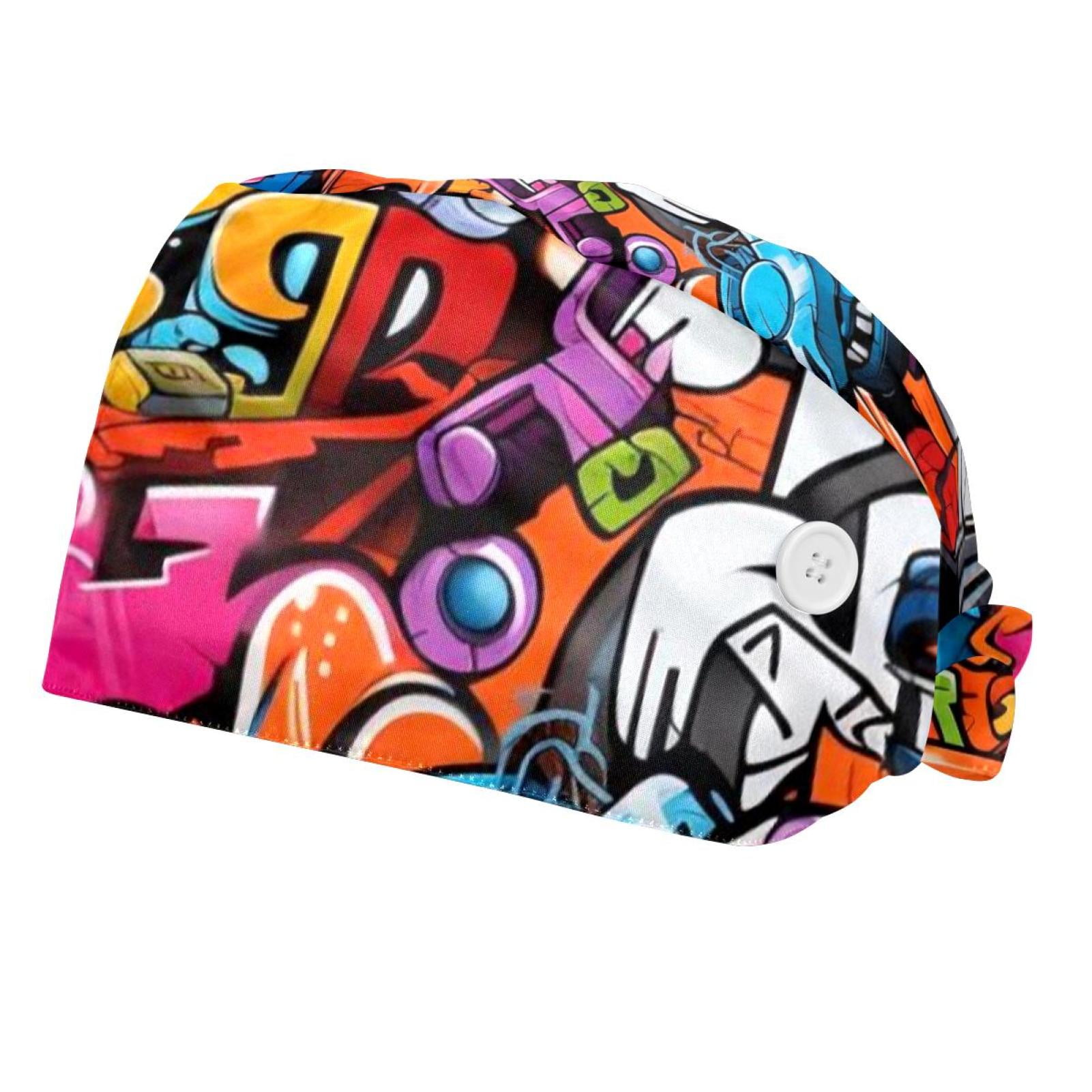 Doodle Working Cap with Button, Cotton Working Hat Sweatband for Men, 2 ...