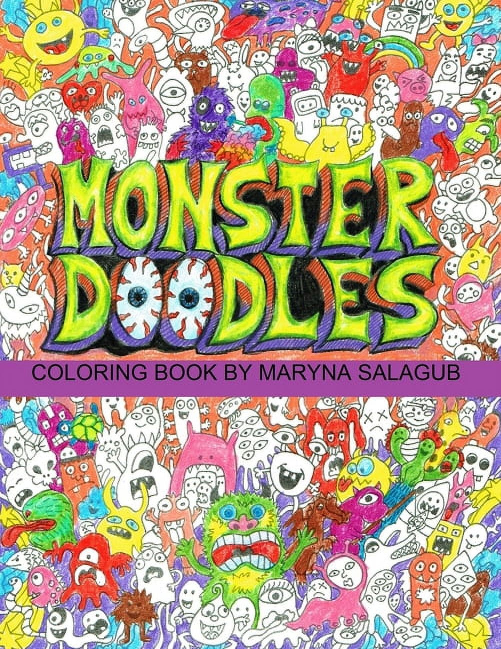 Doodle monsters coloring book Paperback, (Paperback) - Walmart.com