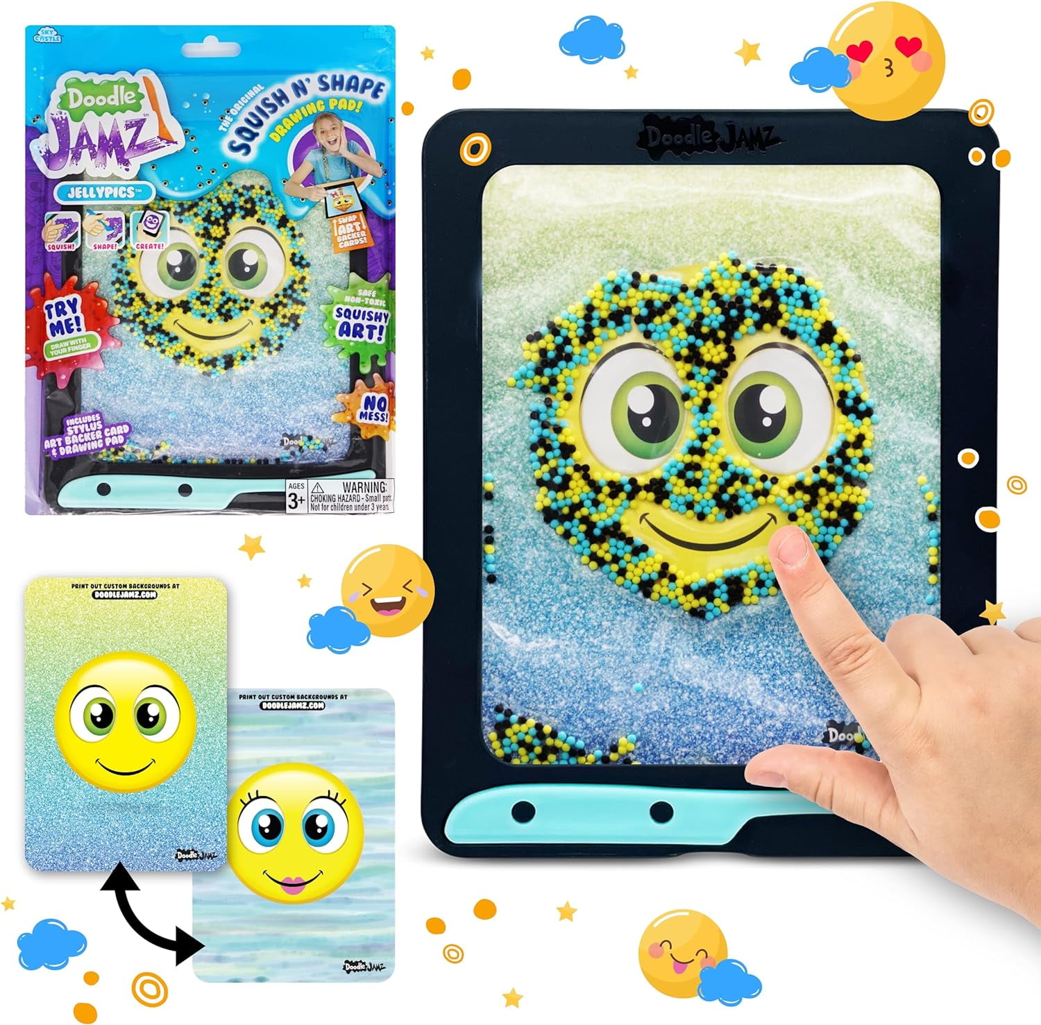 DoodleJamz JellyPics - Sensory Drawing Pads | Non-Toxic Squishy Beads ...