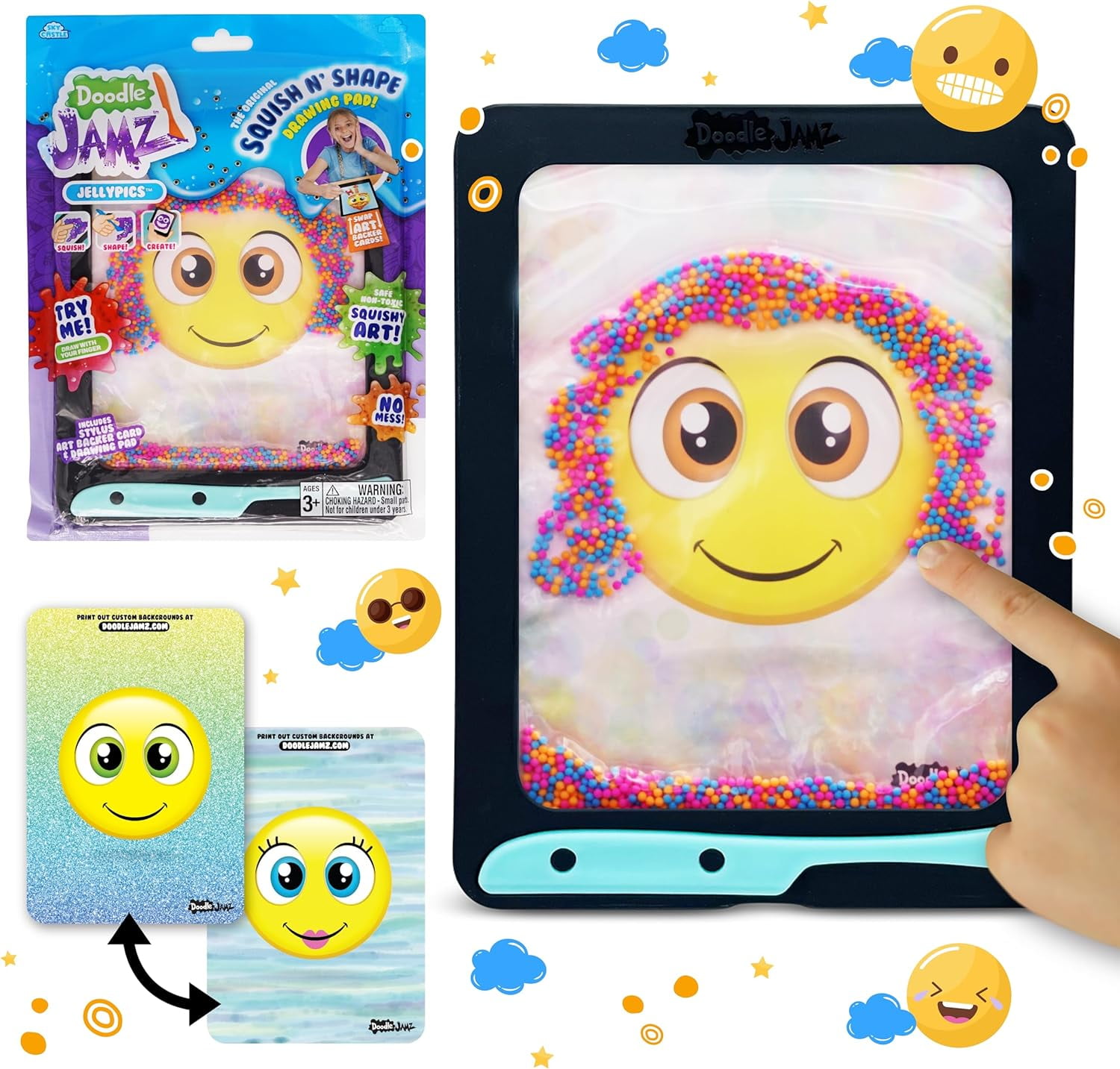 DoodleJamz JellyPics - Sensory Drawing Pads | Non-Toxic Squishy Beads ...