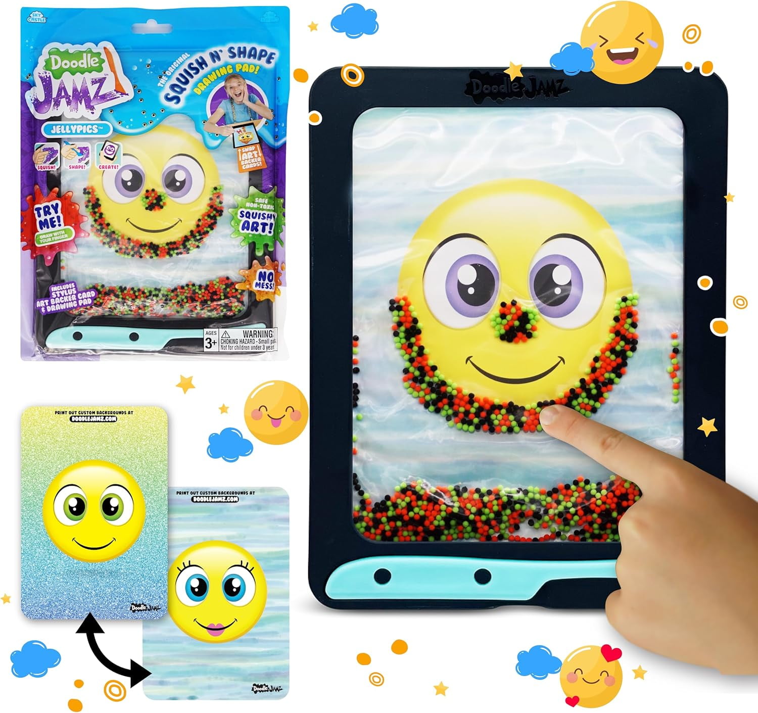 DoodleJamz JellyPics - Sensory Drawing Pads | Non-Toxic Squishy Beads ...