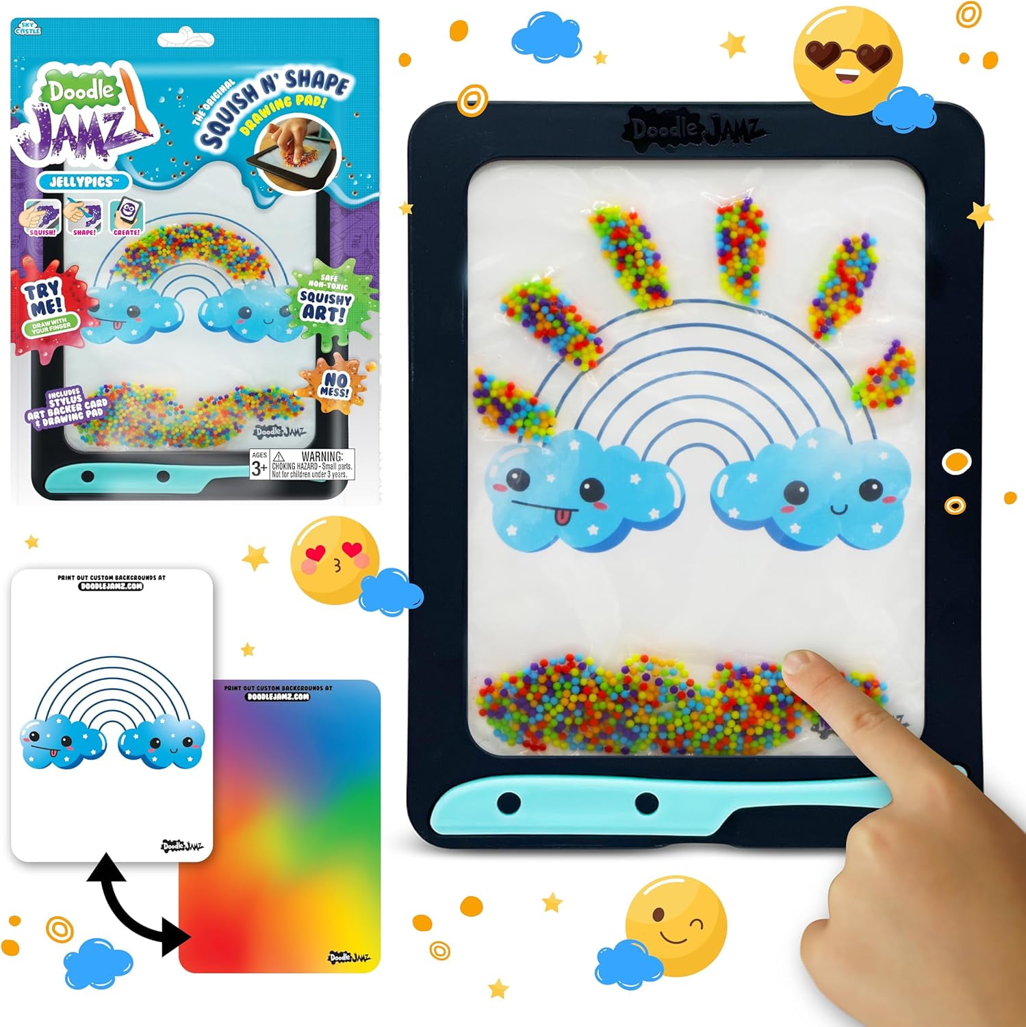 DoodleJamz JellyPics - Sensory Drawing Pads | Non-Toxic Squishy Beads ...