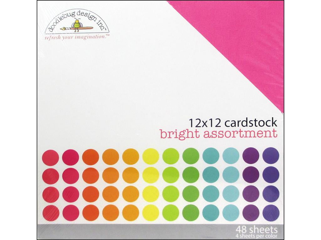 Doodlebug Cardstock 12x12 Textured Bright - Walmart.com