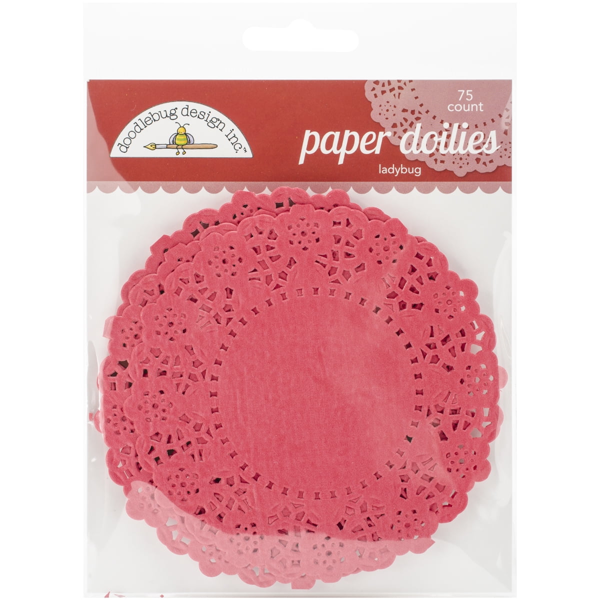 Doodlebug Doilies 4.5" 75/Pkg-Ladybug - Walmart.com