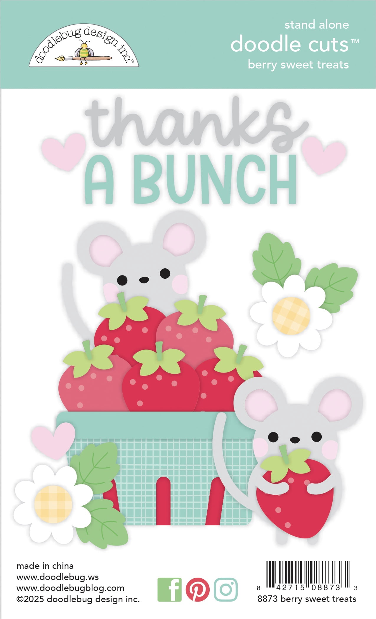 Doodlebug Doodle Cuts Dies-Berry Sweet Treats, Berry Sweet - Walmart.com