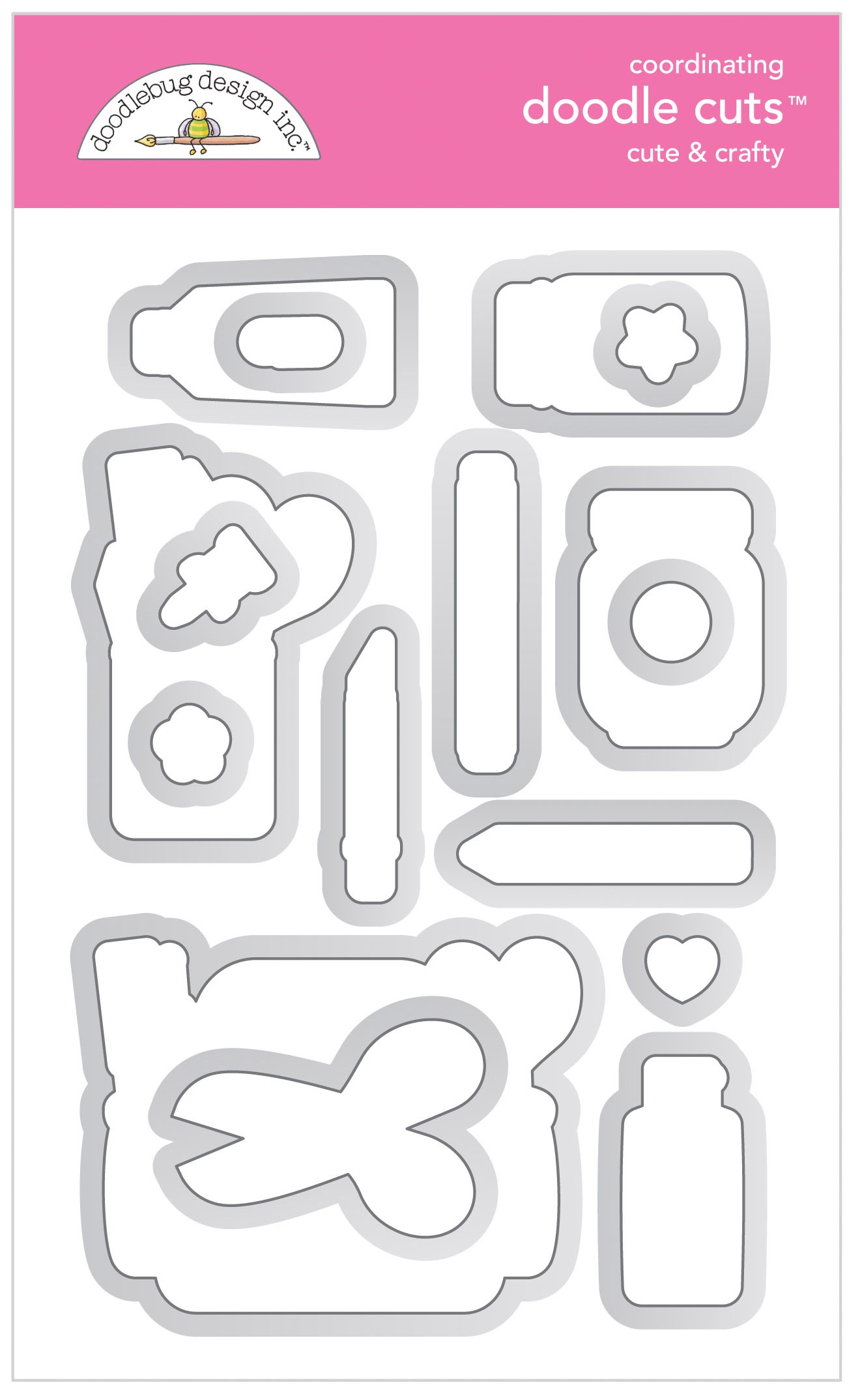 Doodlebug Doodle Cuts Dies-Cute & Crafty - Walmart.com