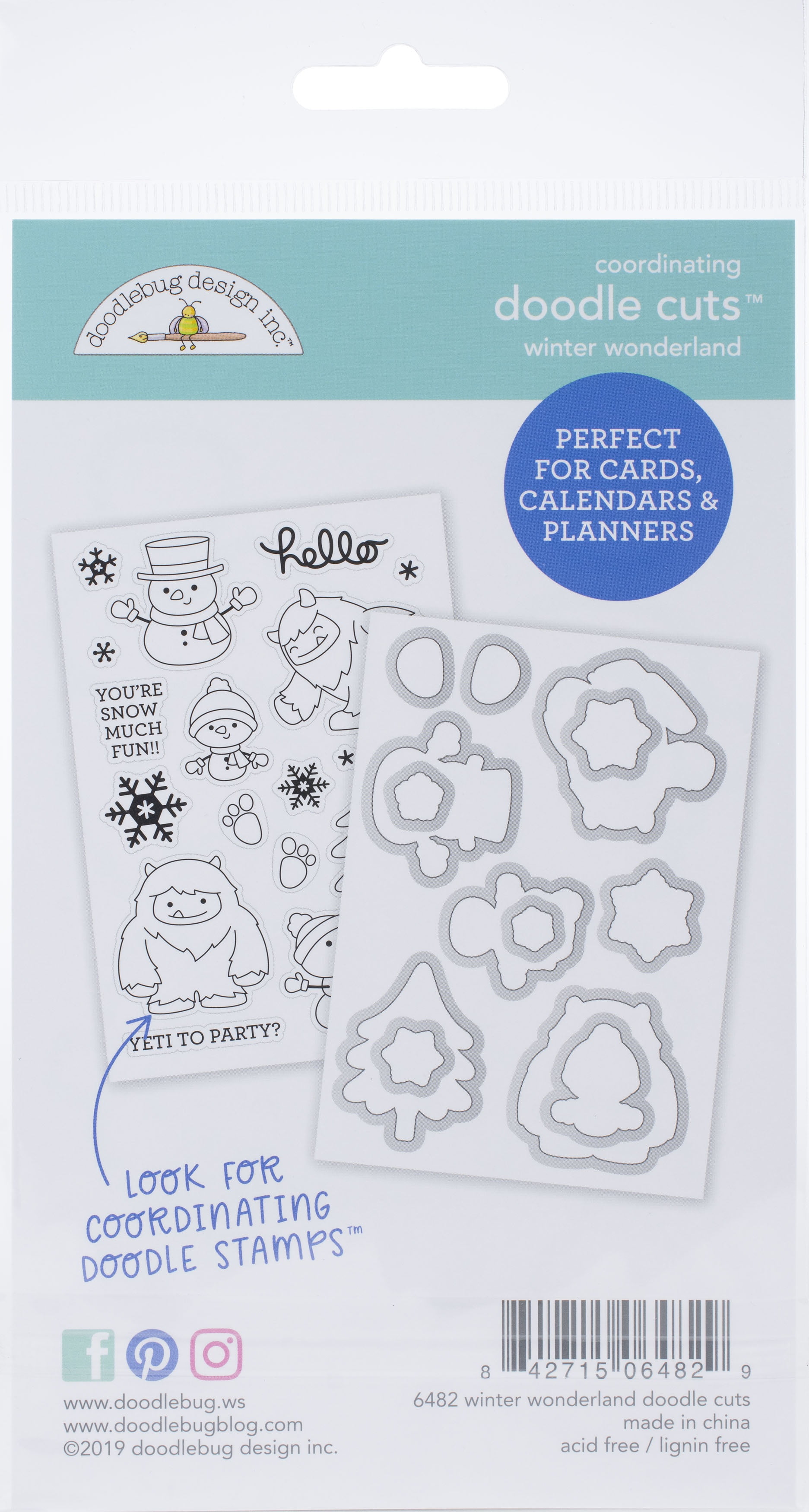 Doodlebug Doodle Cuts Dies Winter Wonderland Walmart