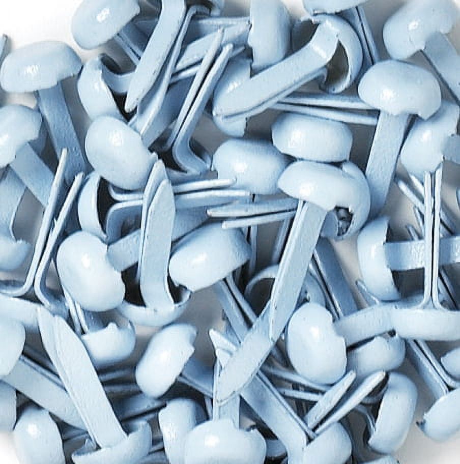 Doodlebug Mini Brads .125" 25/Pkg-Bubble Blue - Walmart Business Supplies