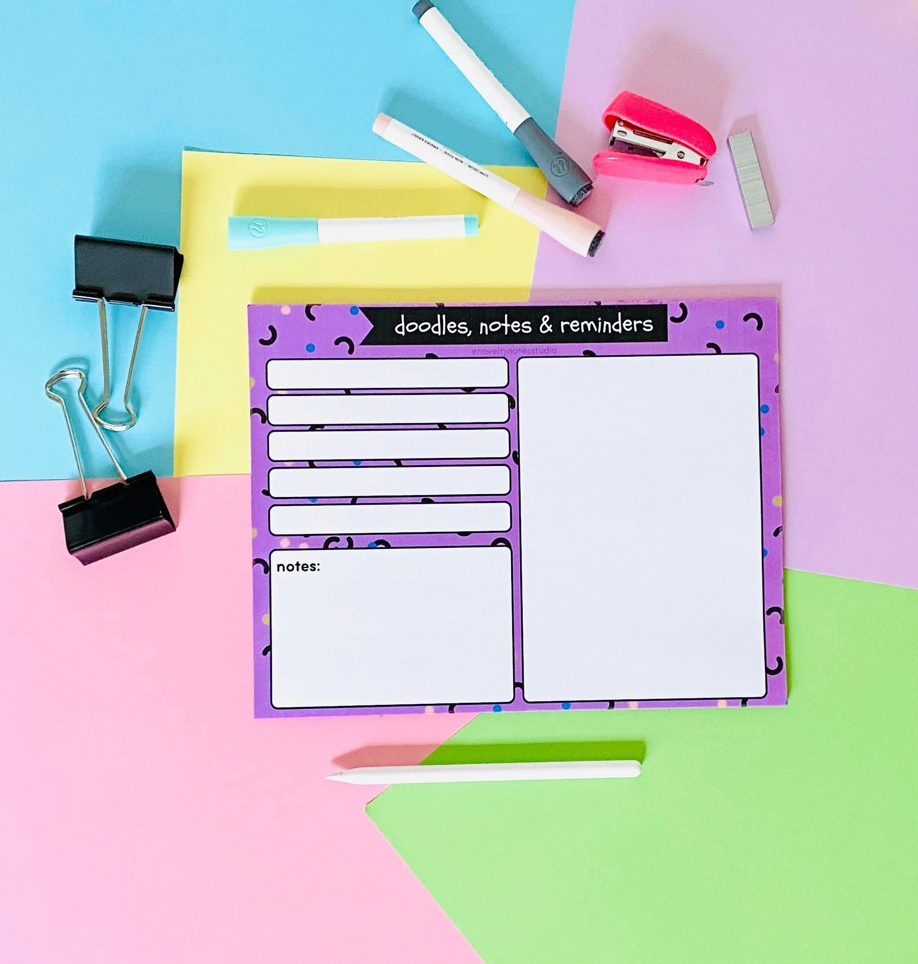 Doodles Notes Reminders Stationery Notepad - Walmart.com
