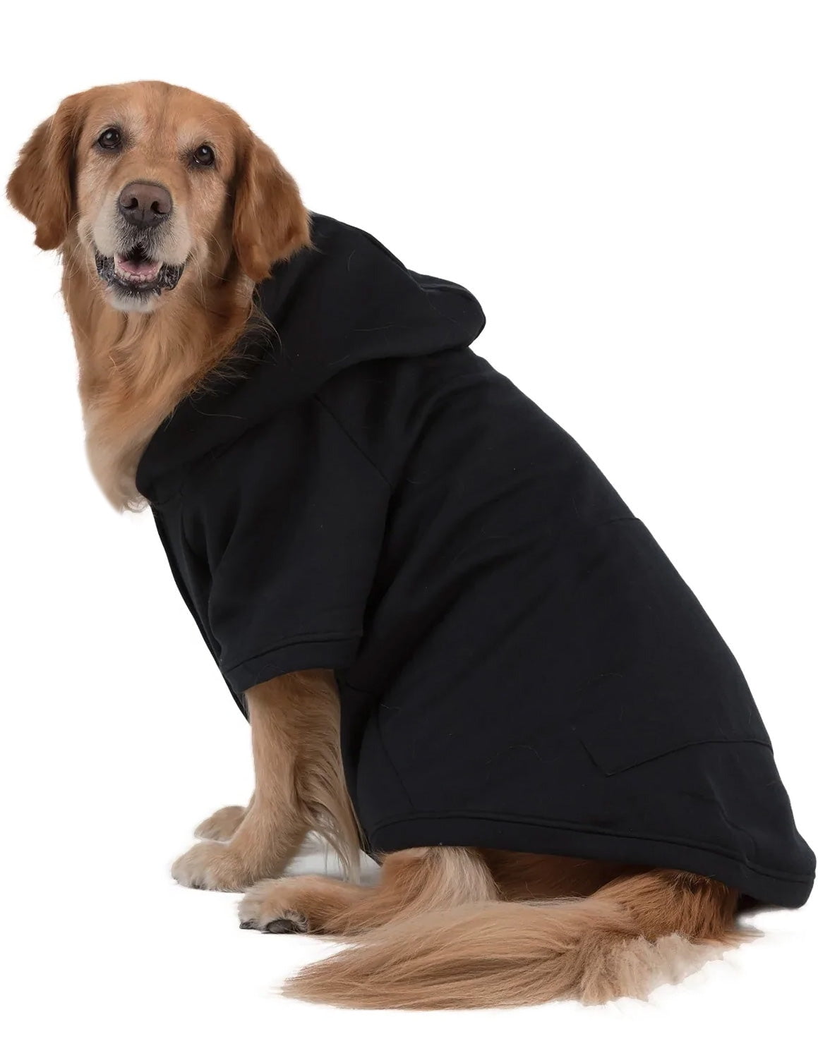 Doogie Joggies - - Pitch Black Pet Hoodie - XLarge - Walmart.com