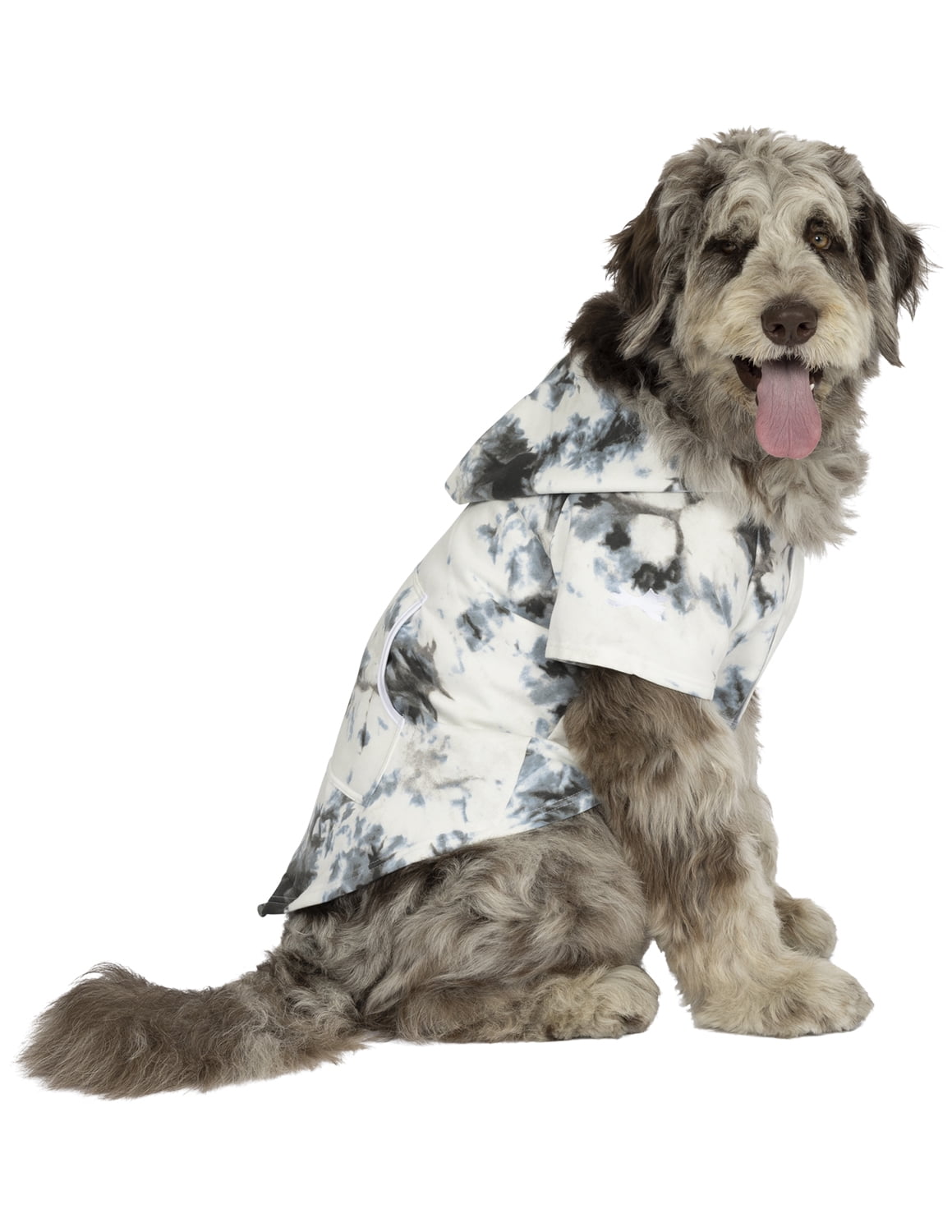 Doogie Joggies - TieDye Black Pet Hoodie - Pet - Medium (Fits Up to 25 ...