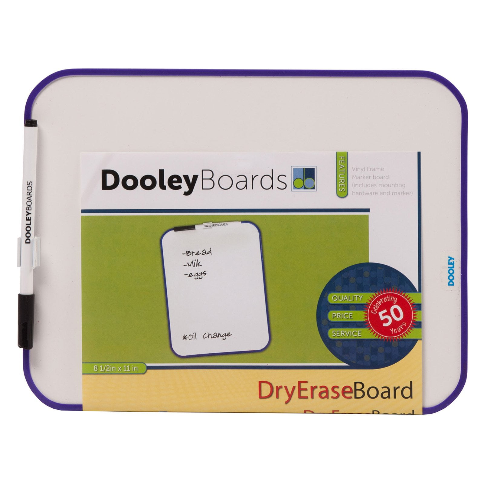 8.5"X11" FRAMED DRY ERASE W/PEN - Walmart.com