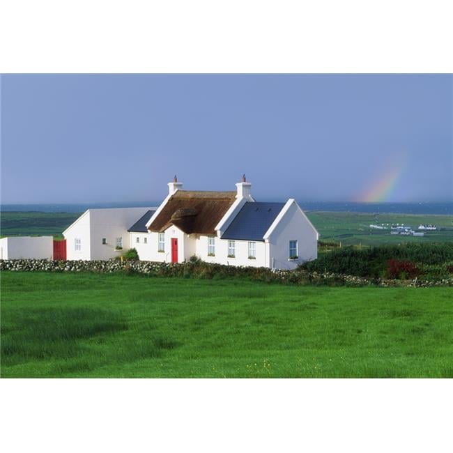 Doolin Co Clare Ireland; Renovated Cottage Poster Print - Walmart.com